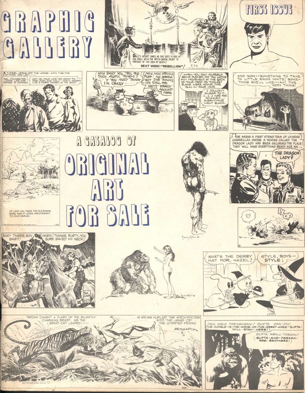 Graphic Gallery #1-1973-Russ Cochran ART Catalog-Frazetta-Barks-Raymond ...