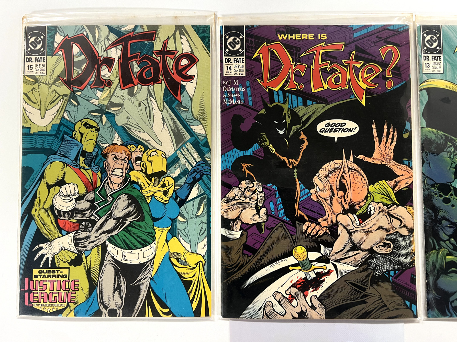 3 Dr. Fate DC Comic Books # 13 14 15 Superman Robin Batman Wonder Woman ...