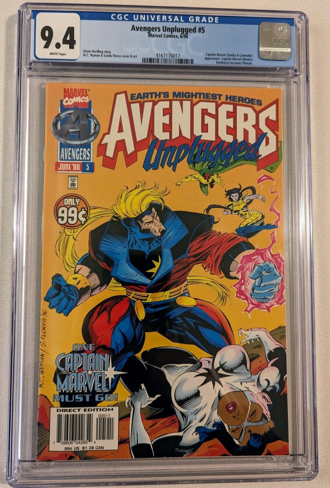 Avengers Unplugged #5 CGC 9.4 1st Monica Rambeau as Photon Key Issue ...