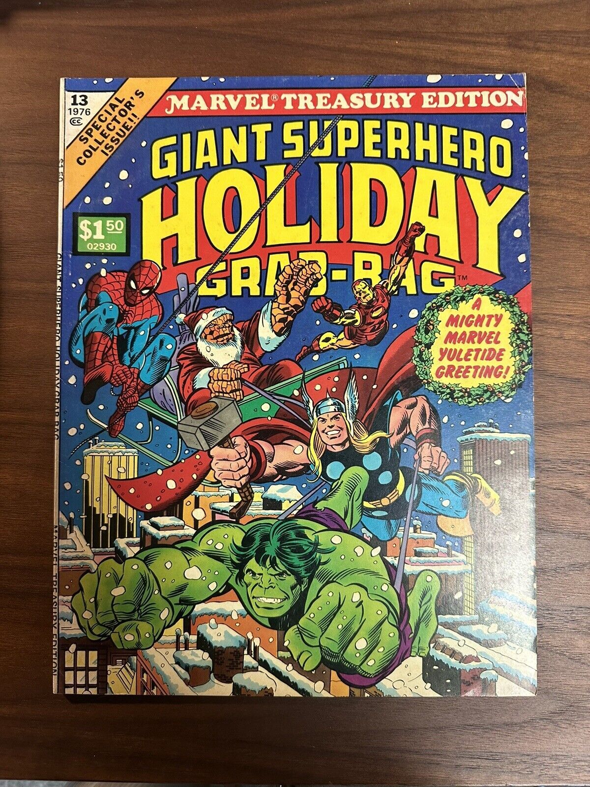 Marvel Treasury Edition #13 FN Holiday Grab Bag 1976 comic Spider-Man ...