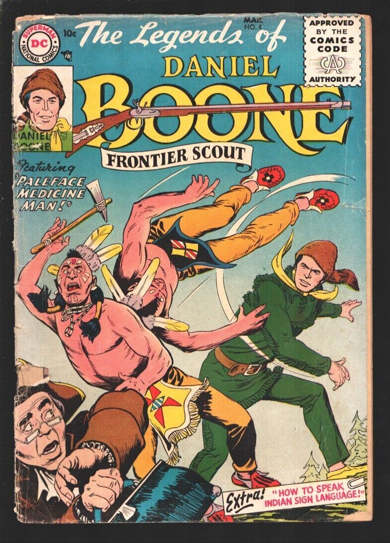 Legends Of Daniel Boone #4 1956- DC-Nick Cardy cover art-rare-G | Comic ...