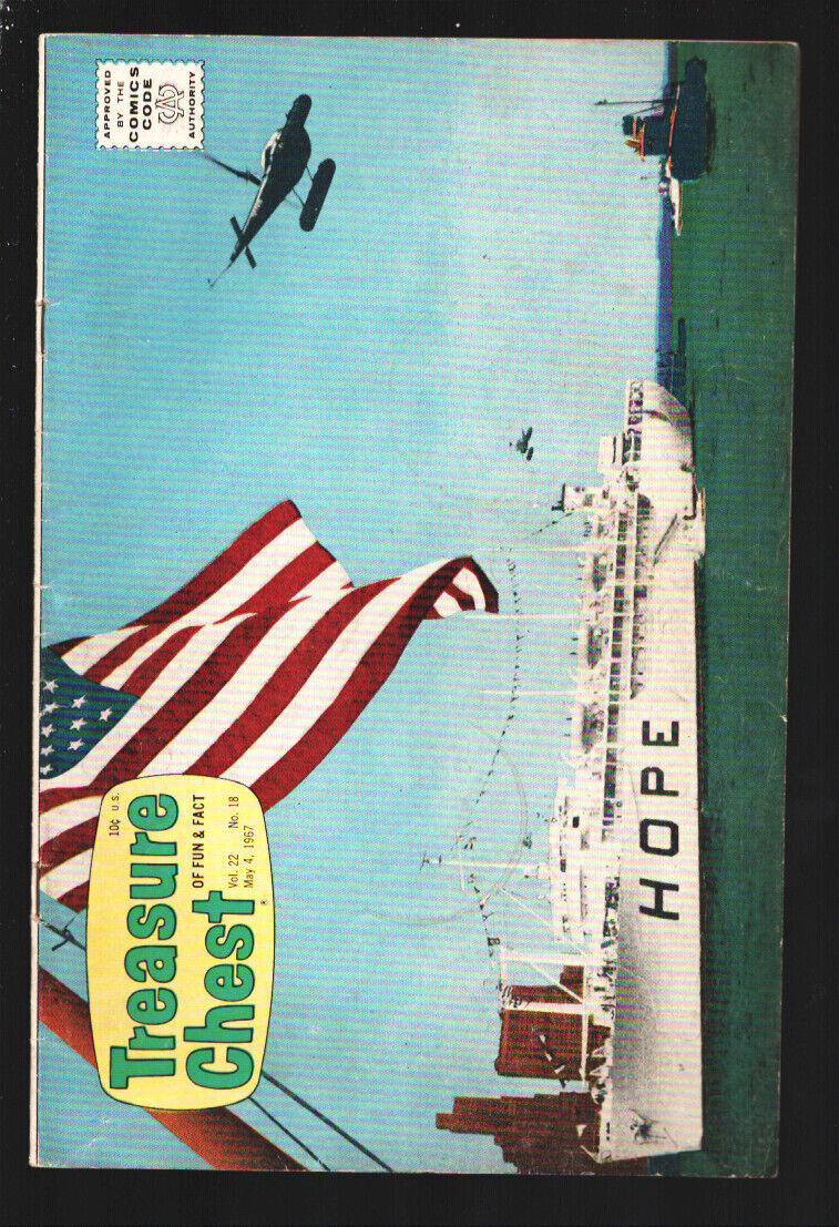 Treasure Chest Vol. 22 #18 1967-Hope Ship & American flag photo cover ...