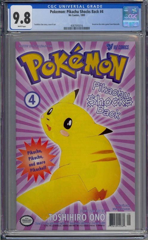 Pokemon Pikachu Shocks Back #4 CGC 9.8 1st First Printing Super HTF in ...