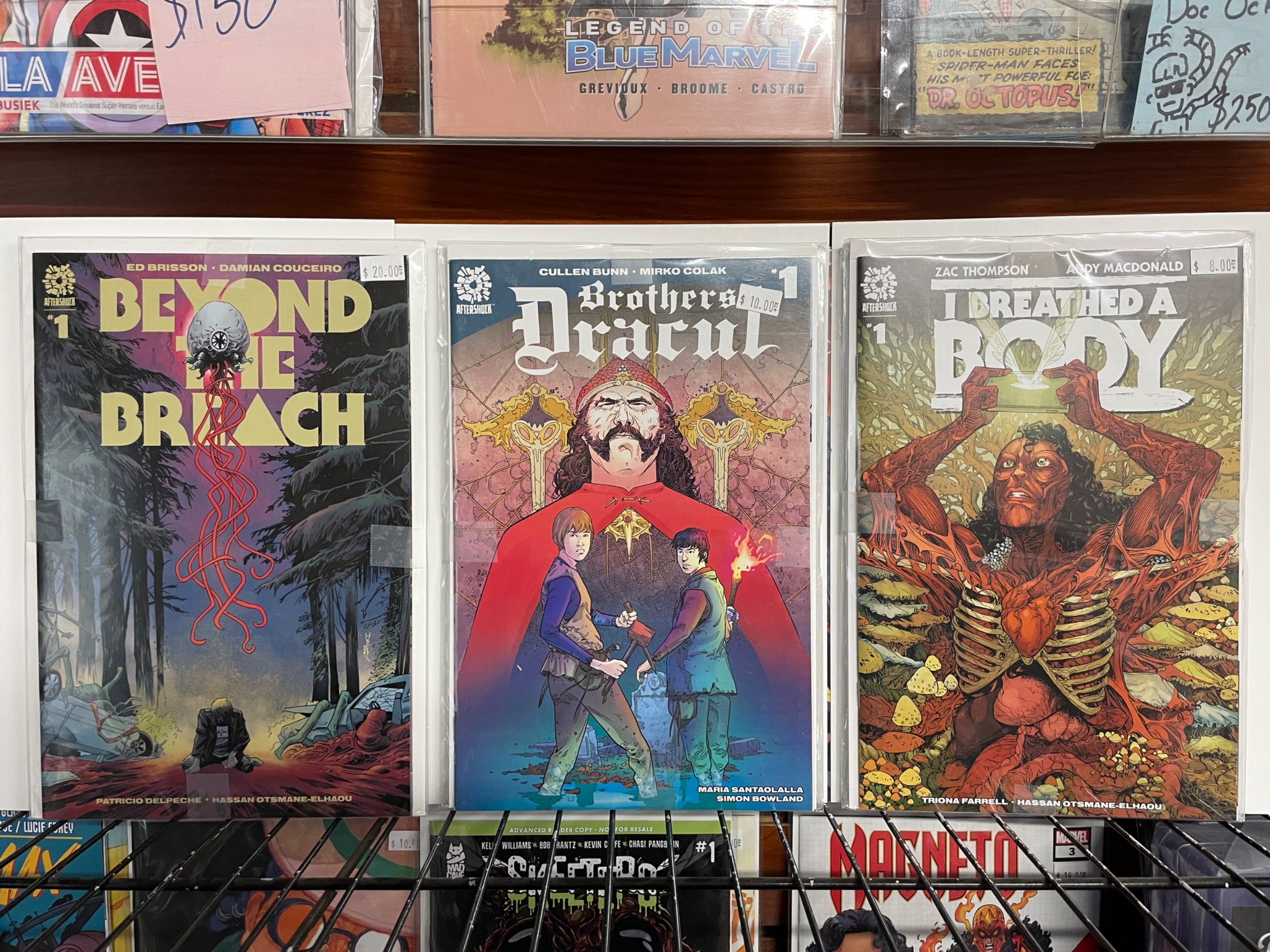 Beyond the Breach, Brothers Dracul, I breathed a Body #1-4 Aftershock ...