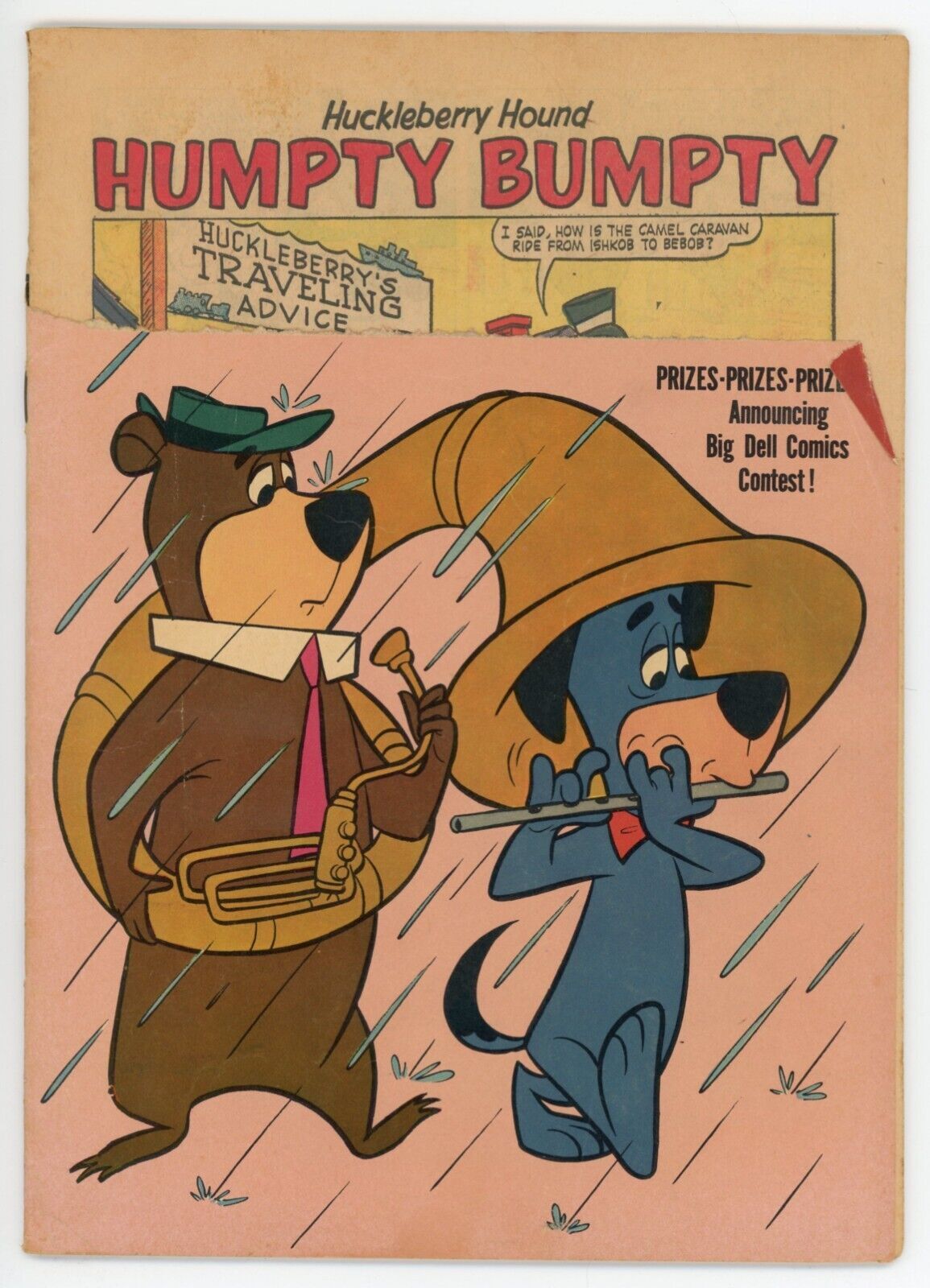 Huckleberry Hound 11 Fair 1.0 Dell 1961 Silver Age Hanna Barbera TV ...