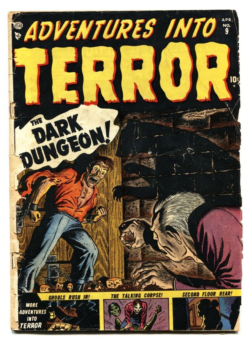 Adventures in Terror #9 1952 comic book Atlas pre-code horror ...