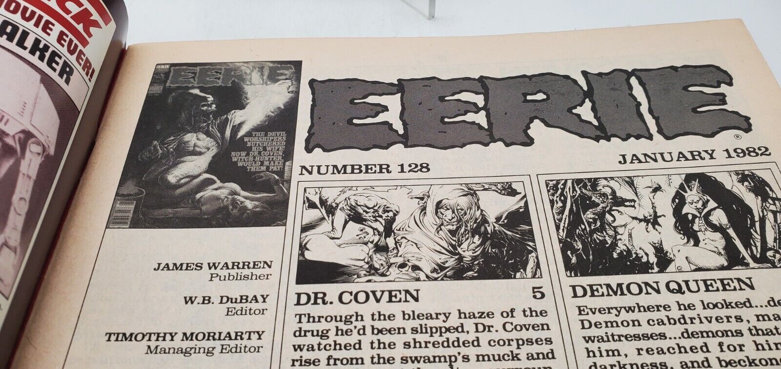 Eerie #128 (Jan 1982) Creepy Bondage Cover (Warren Magazine Comic) VF+ ...