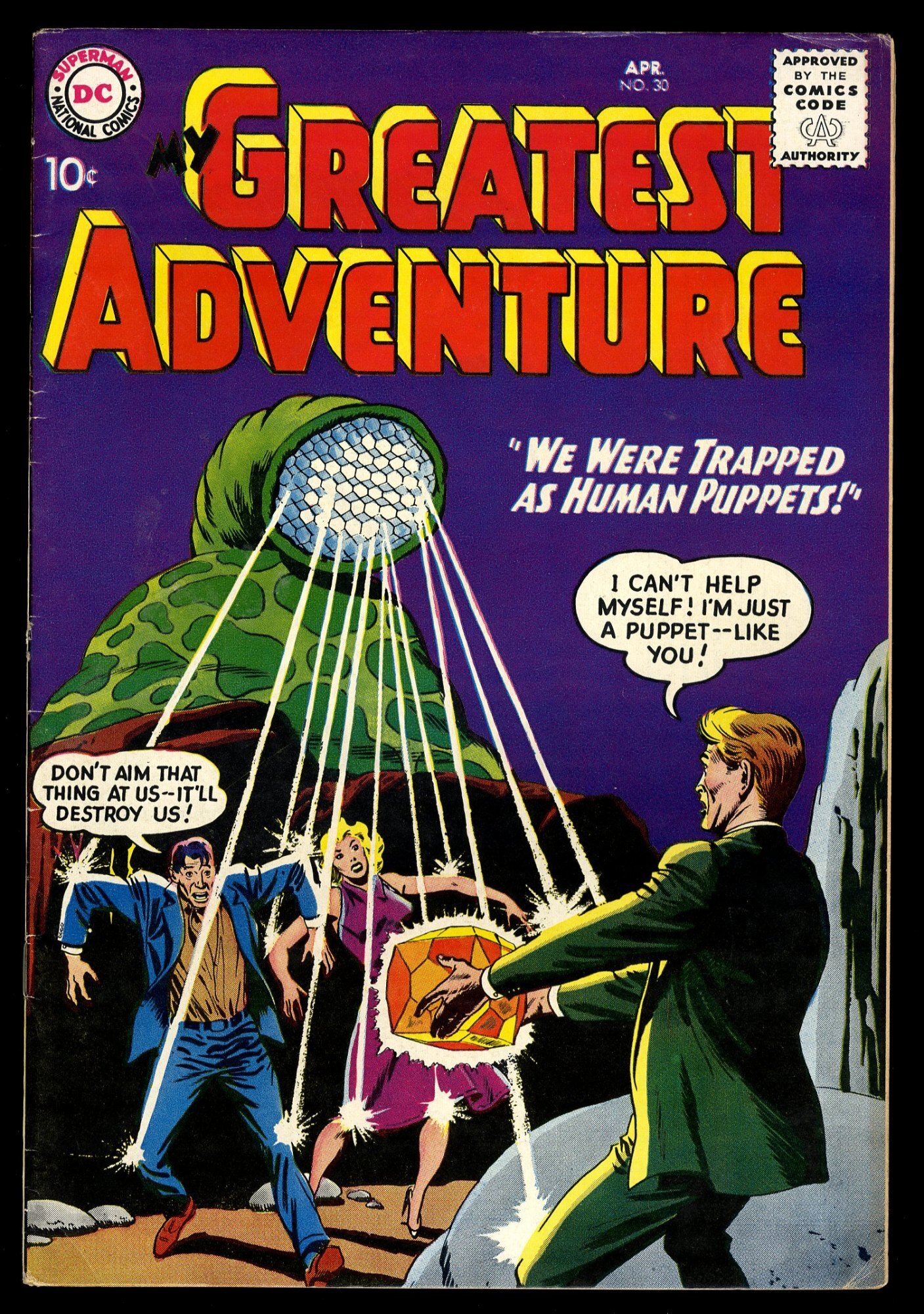 My Greatest Adventure #30 FN 6.0 Trapped As Human Puppets! Bob Brown ...