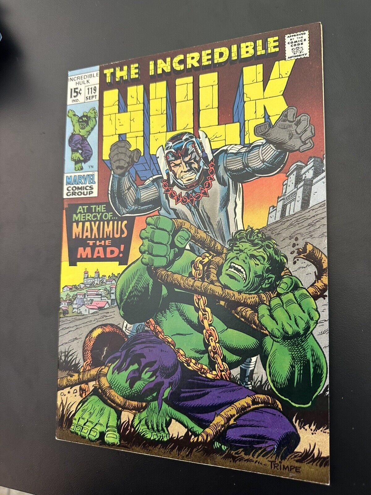 Incredible Hulk #119 VF (Herb Trimpe Art) Maximus the Mad! (Marvel 1969 ...