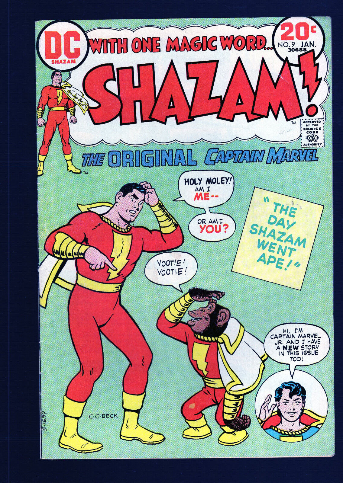 Shazam! #9 - C.C. Beck Interior and Cover Art. Dennis O'Neil Story. (6. ...