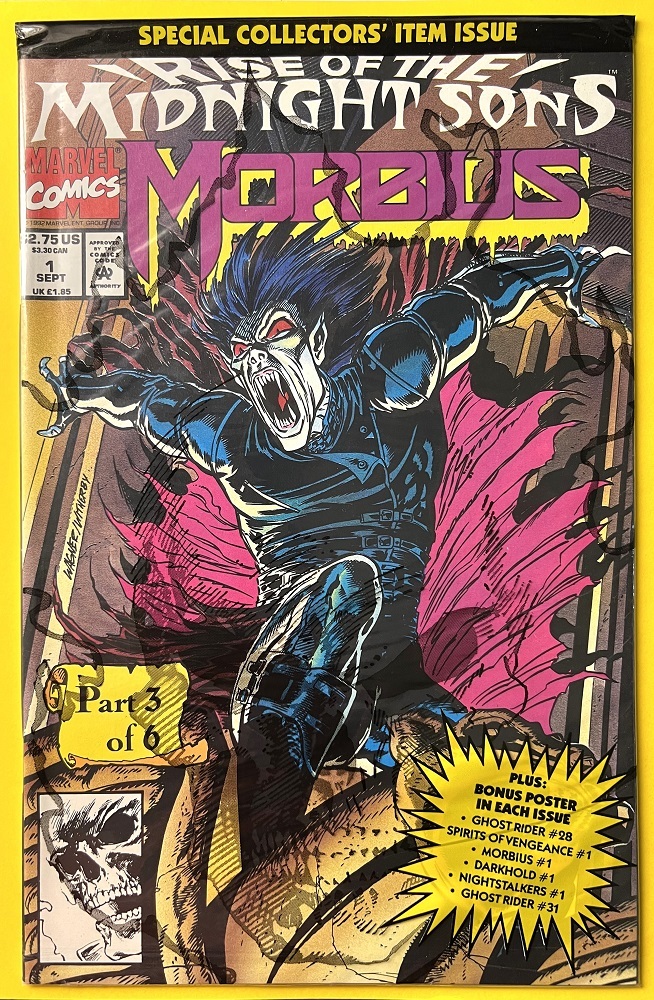 Morbius The Living Vampire 1 POLYBAGGED WITH POSTER (1992) | Comic ...