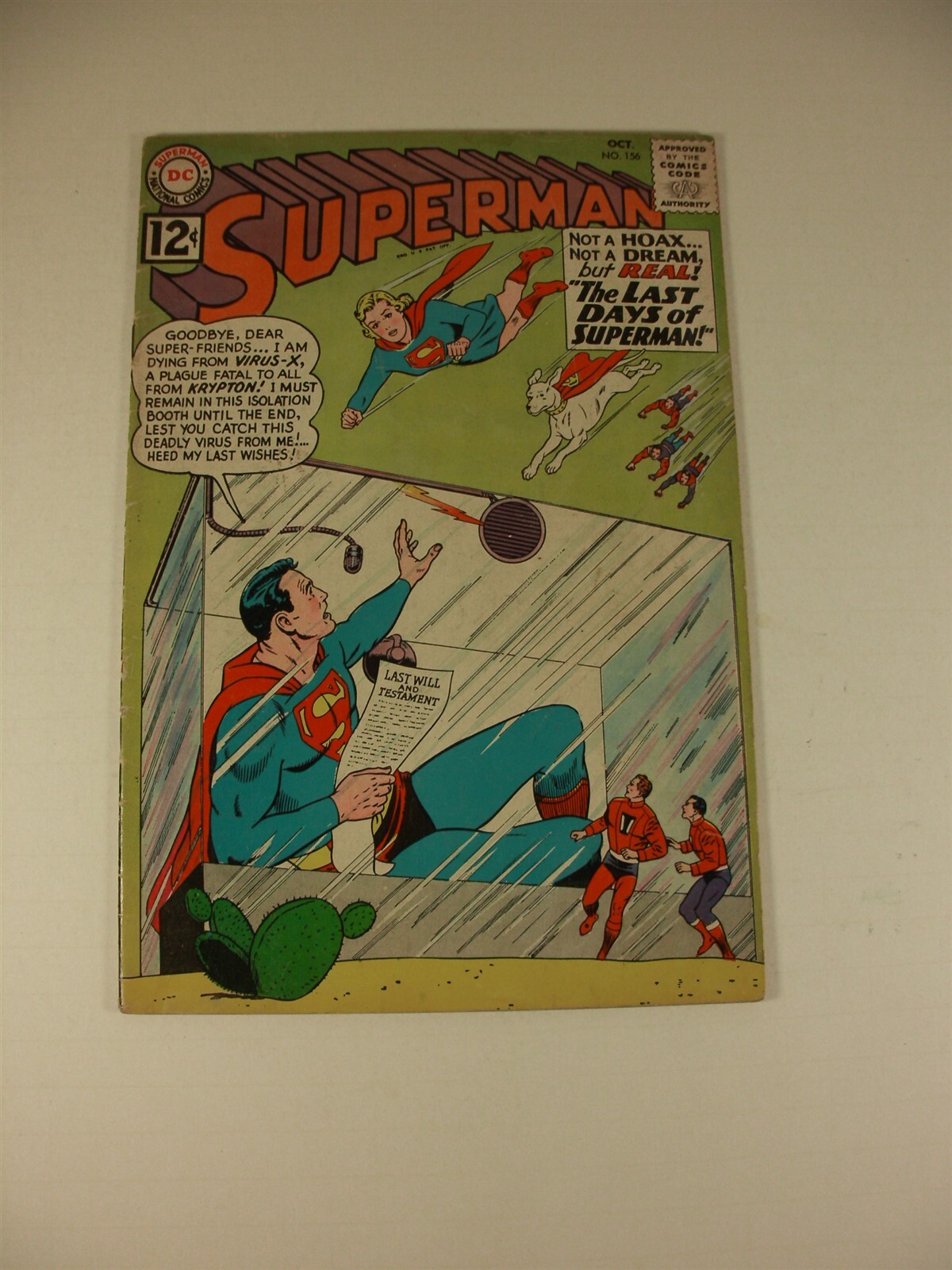 DC National Comics SUPERMAN #156 OCT 1962 (FN-) The Last Days of ...