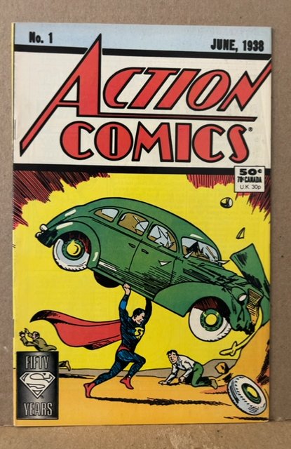 Action Comics #1 (1938) 50th anniversary reprint | Comic Books - Copper ...