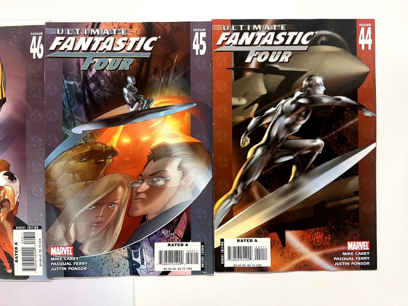 4 Ultimate Fantastic Four Marvel Comic Books # 44 45 46 47 Defenders 50 ...