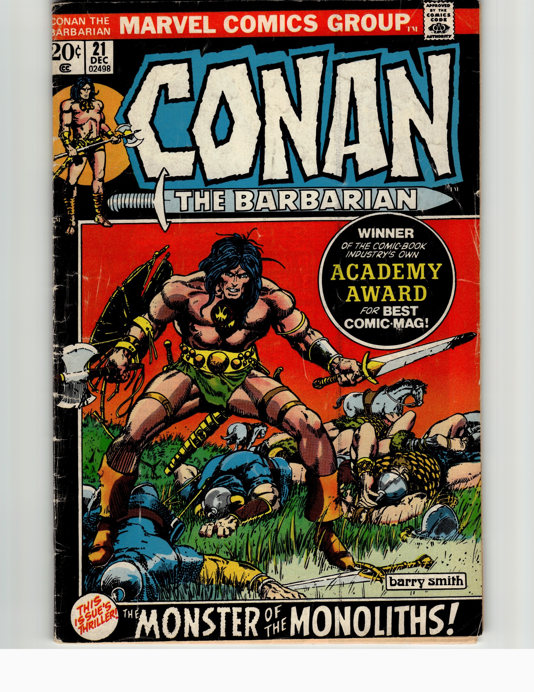 Conan the Barbarian #21 (1972) Conan | Comic Books - Bronze Age, Marvel ...