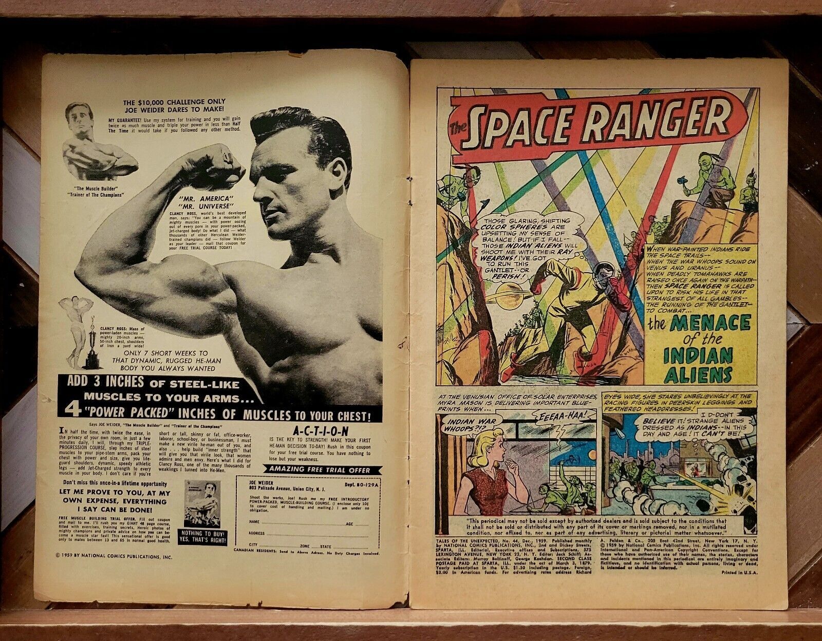 TALES of the UNEXPECTED #44 VG (DC 1959) Space Ranger, Myra, Cryll ...