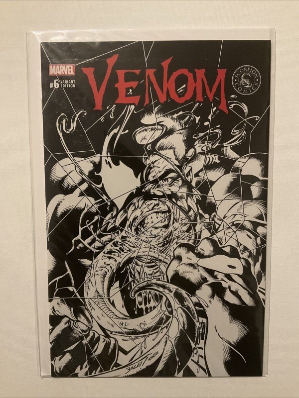 Venom 6 Variant Near Mint Nm Scorpion Comics Marvel Black And White ...
