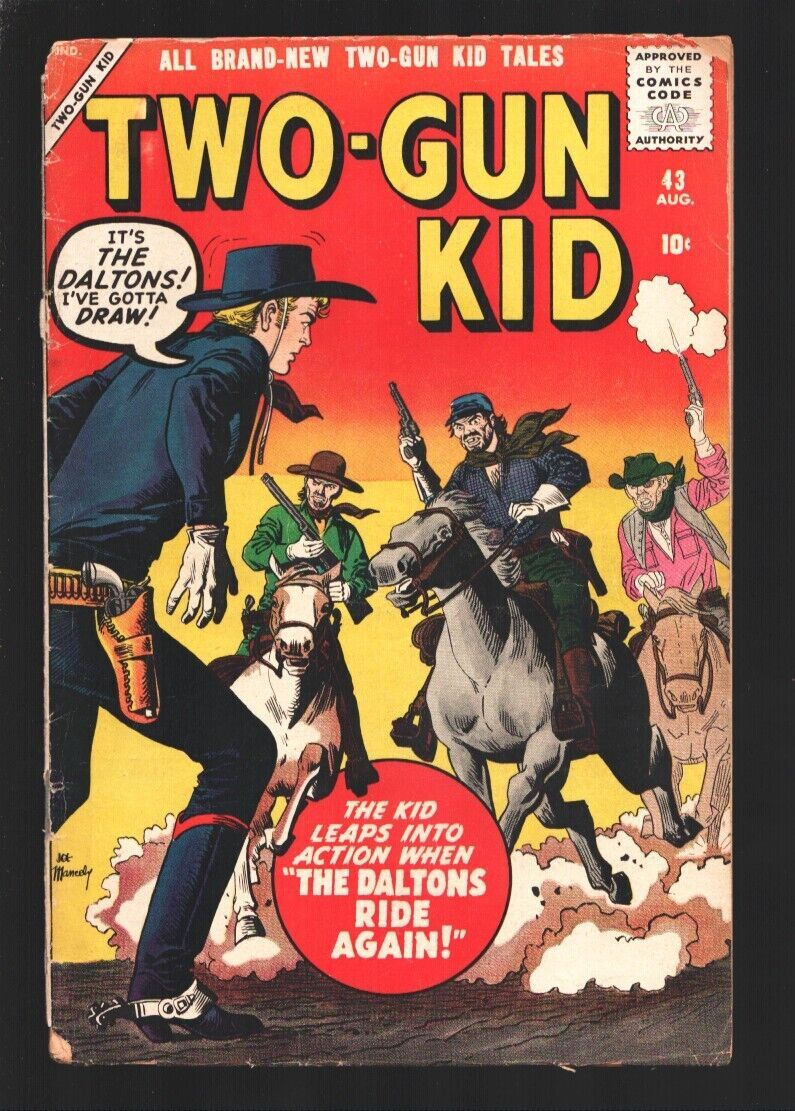 TWO-GUN KID #43 1958-Marvel-Joe Maneely cover & story art-Dalton's Ride ...