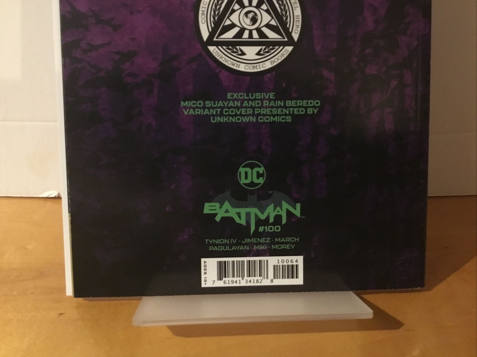 BATMAN #100 NM MICO SUAYAN Exclusive Virgin Color Variant Ghost-Maker ...