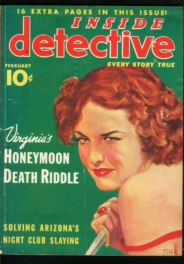 Inside Detective FEB 1937-True Crime-Forsgren Cover-Night Club Slaying ...