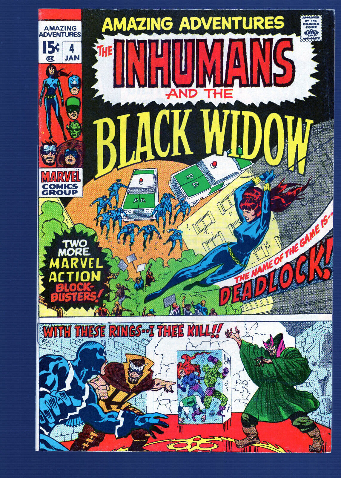 Amazing Adventures #4 - Inhumans & the Black Widow. JacK Kirby Art. (7. ...