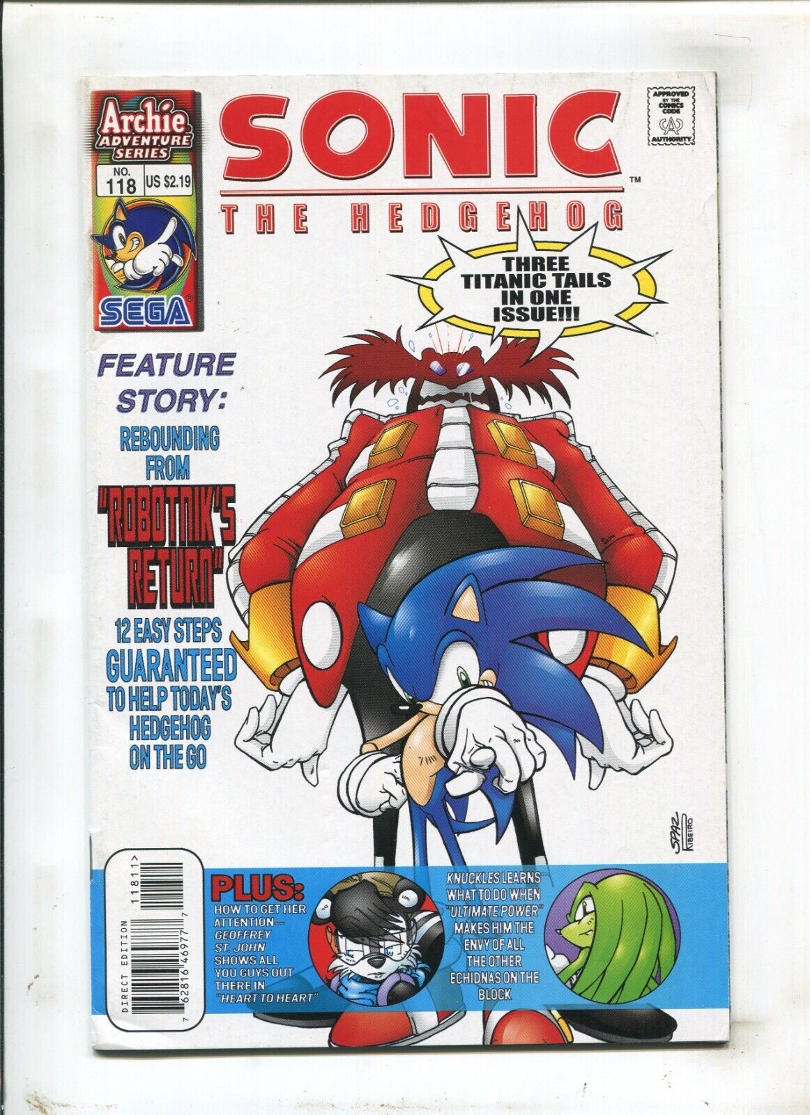 Sonic the Hedgehog #118 - Robotnik's Return (8.5) 2003 | Comic Books ...