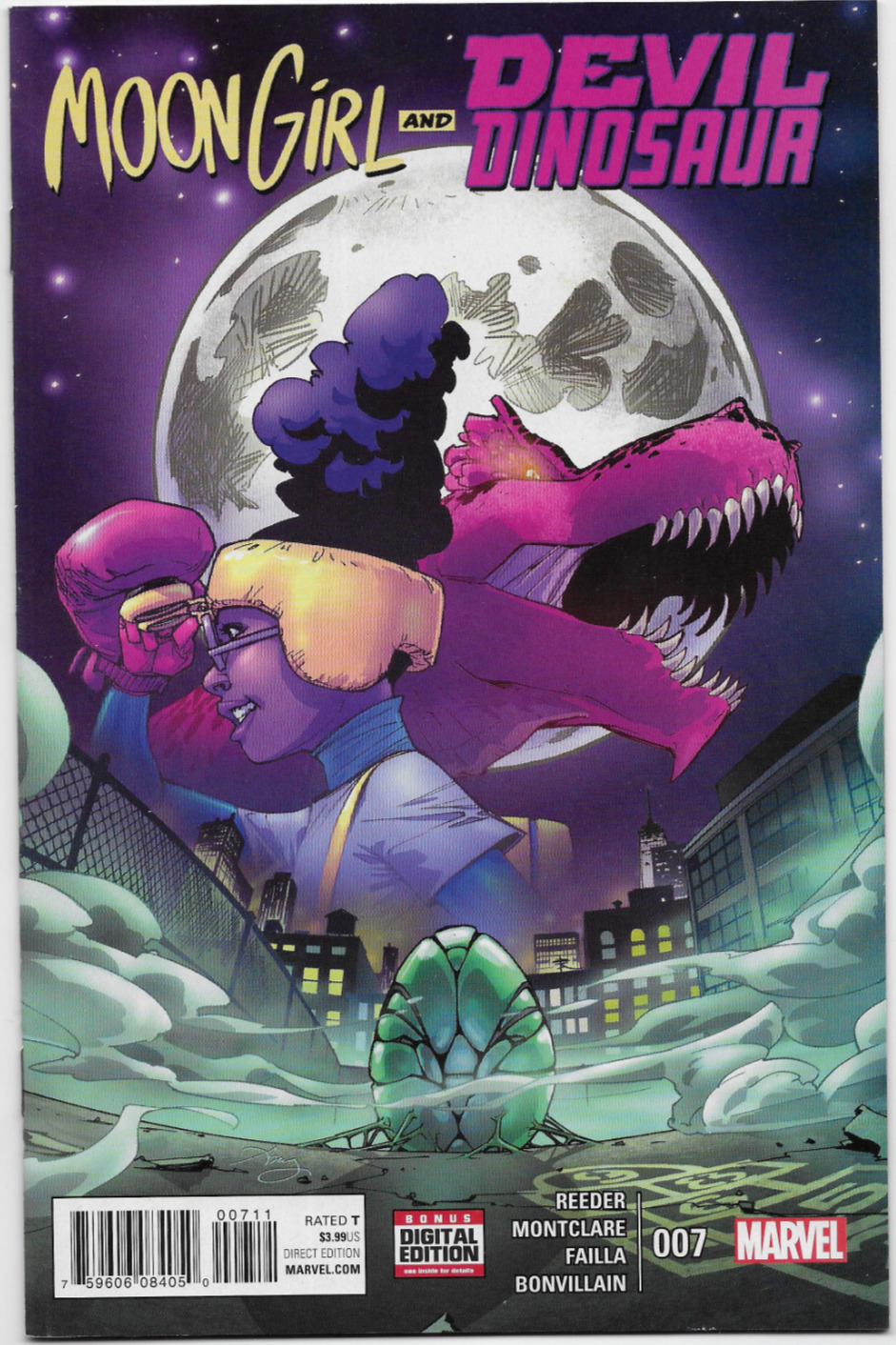 Moon Girl And Devil Dinosaur #7 Marvel Comics 2016 Amy Reeder 1st Kid ...