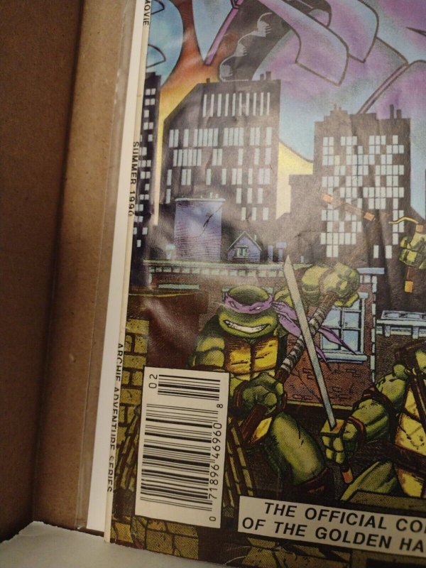 Teenage Mutant Ninja Turtles The Movie Comic Book 1990 low grade Newsstand | Comic Books ...