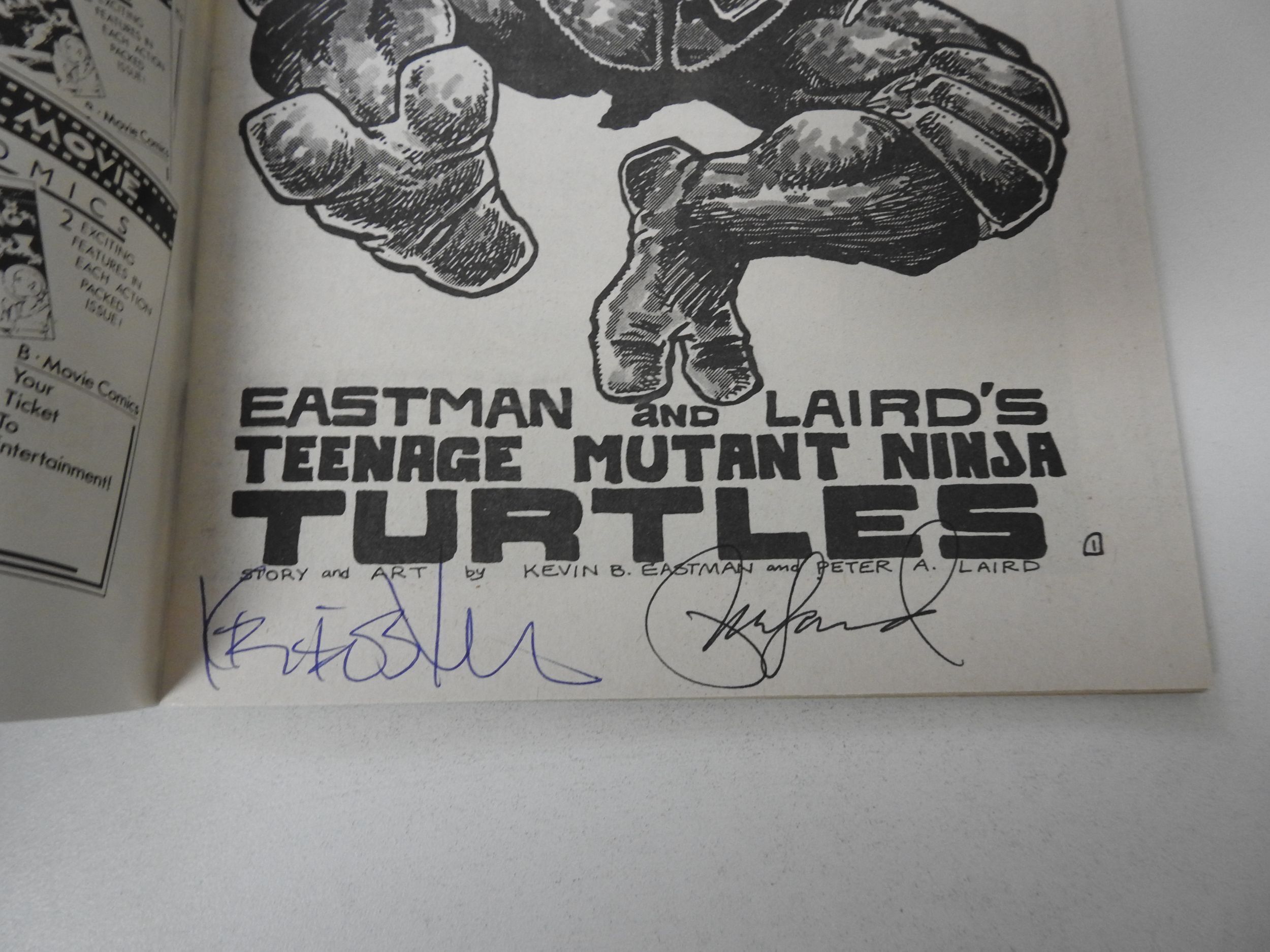 Teenage Mutant Ninja Turtles #2 Third Print Cover (1984) Signed Eastman ...