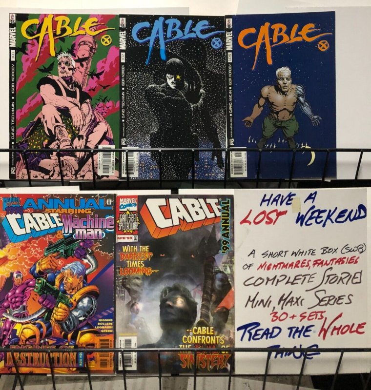 CABLE 1-105 bIG aRMS, bIG gUNS, ultimate Liefeld hero- 77 DIFF mutants ...