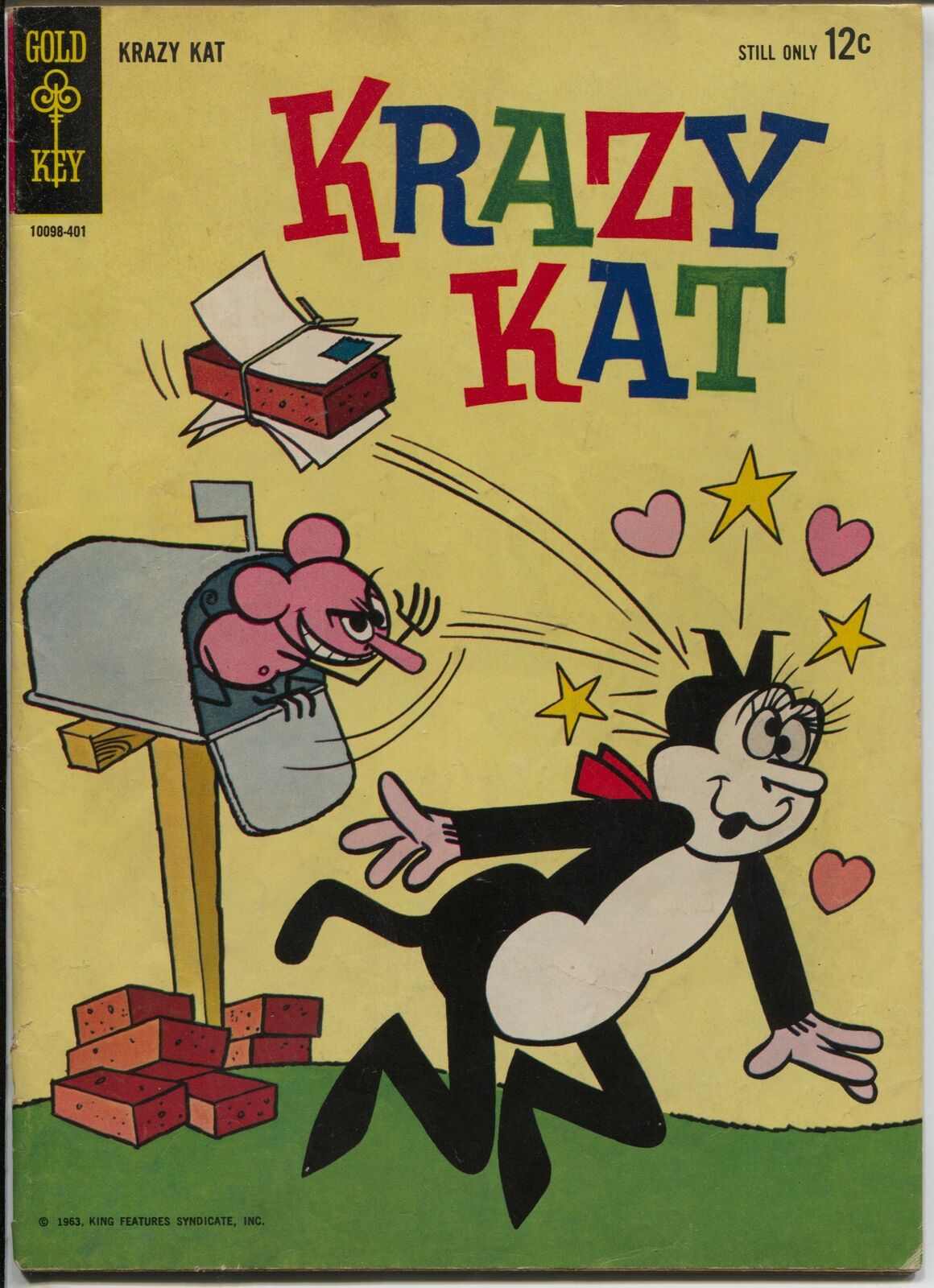 Krazy Kat #1 1963-Dell-1st issue-bizarre humor-VG | Comic Books ...