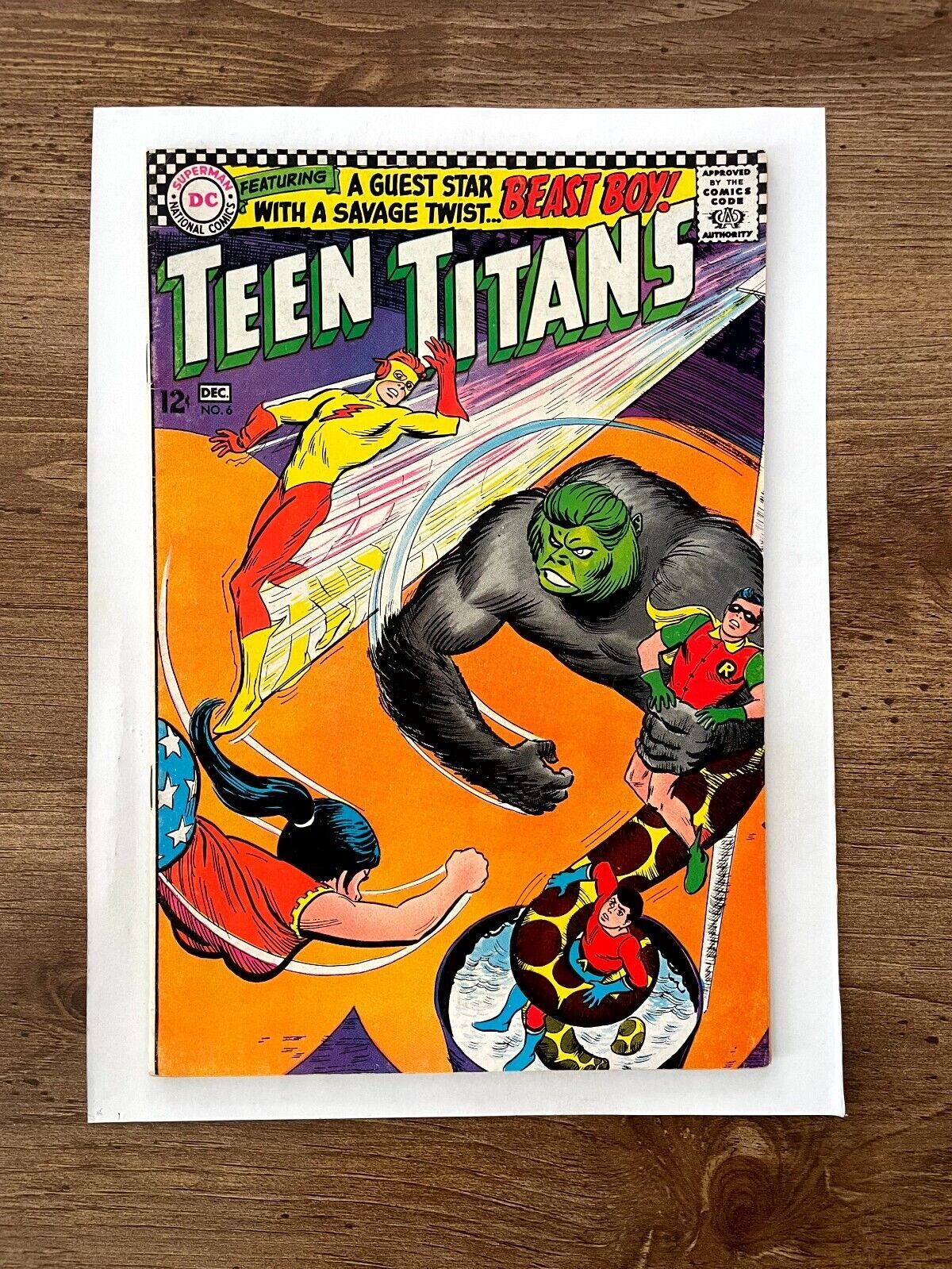 Teen Titans # 6 VF DC Silver Age Comic Book Robin Flash Batman Superman ...