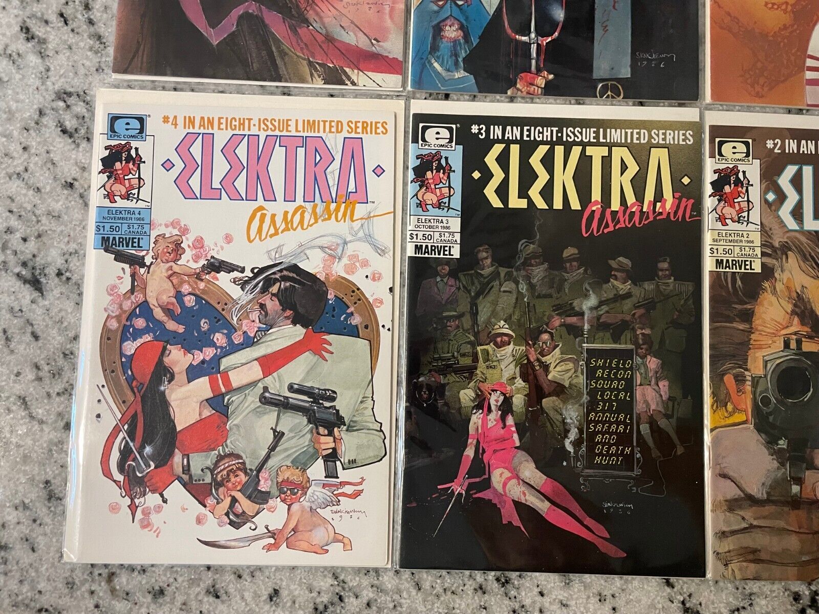 Elektra Assassin Complete Marvel Comics LTD Series # 1 2 3 4 5 6 7 8 NM ...