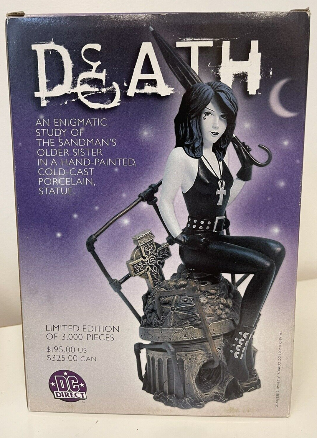DC Direct Death Hand-Painted Cold-Cast Statue Vertigo | Comic ...