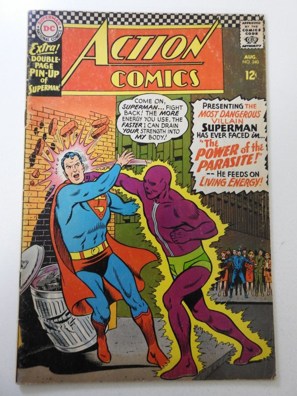 Action Comics #340 (1966) VG Condition 3/4 in spine split | Comic Books ...