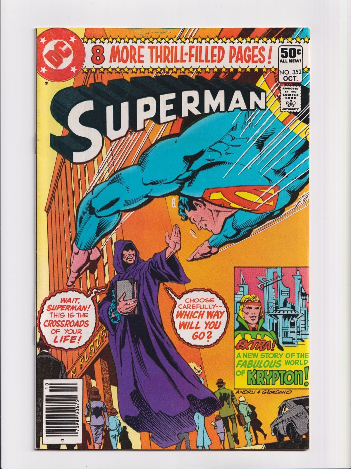Superman #352 DC Comics 1980 Vintage Bronze Age Comic Book FN ...