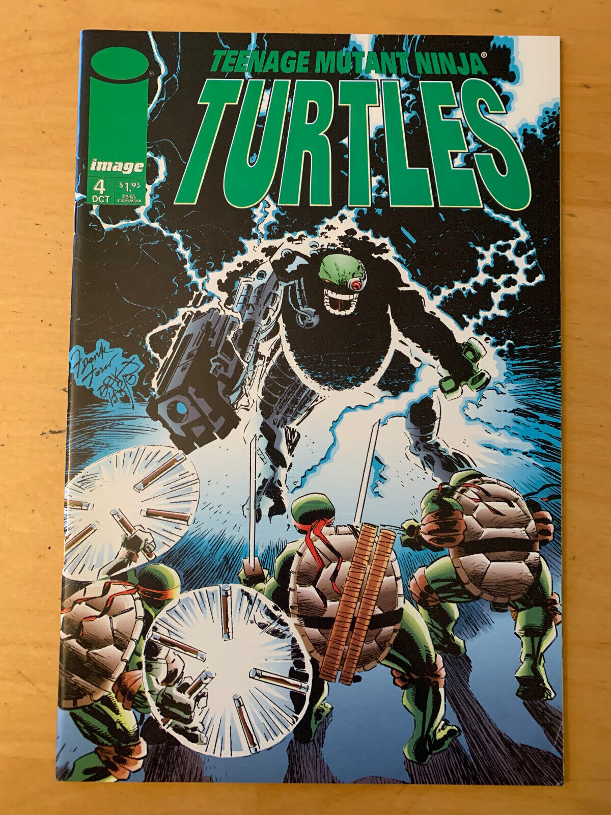Teenage Mutant Ninja Turtles 4, NM (9.2 - 9.4) Image 1996 1st Print ...