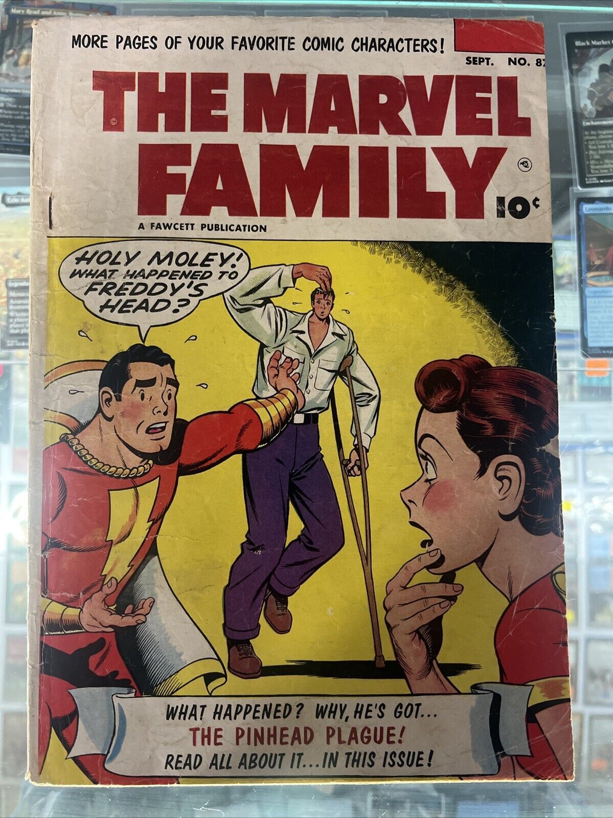 Marvel Family #87 1953-Fawcett-Capt Marvel-Mary Marvel- Pinhead Plague ...