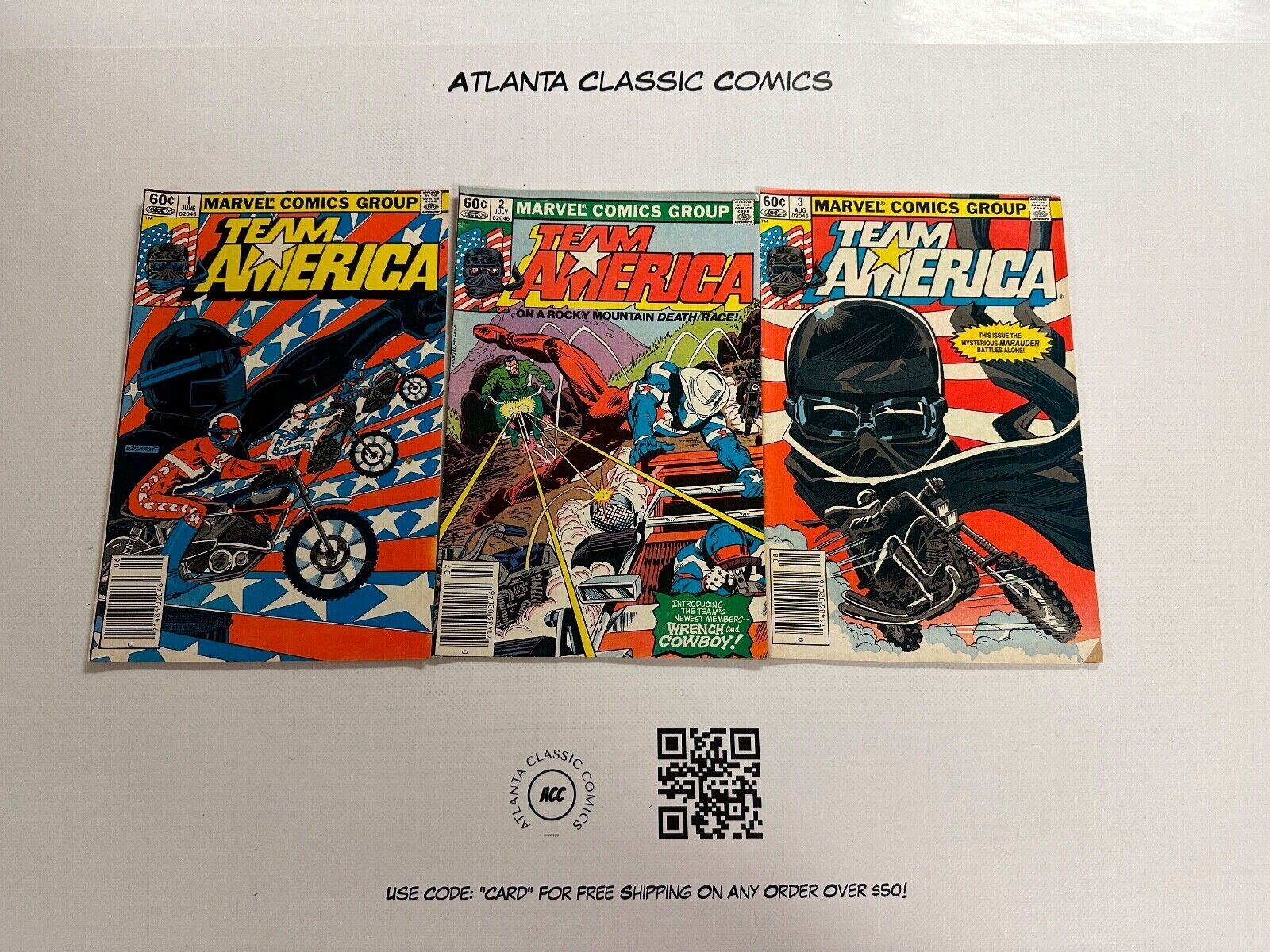 3 Team America Marvel Comic Books # 1 2 3 Avengers X-men Hulk 72 CT3 ...