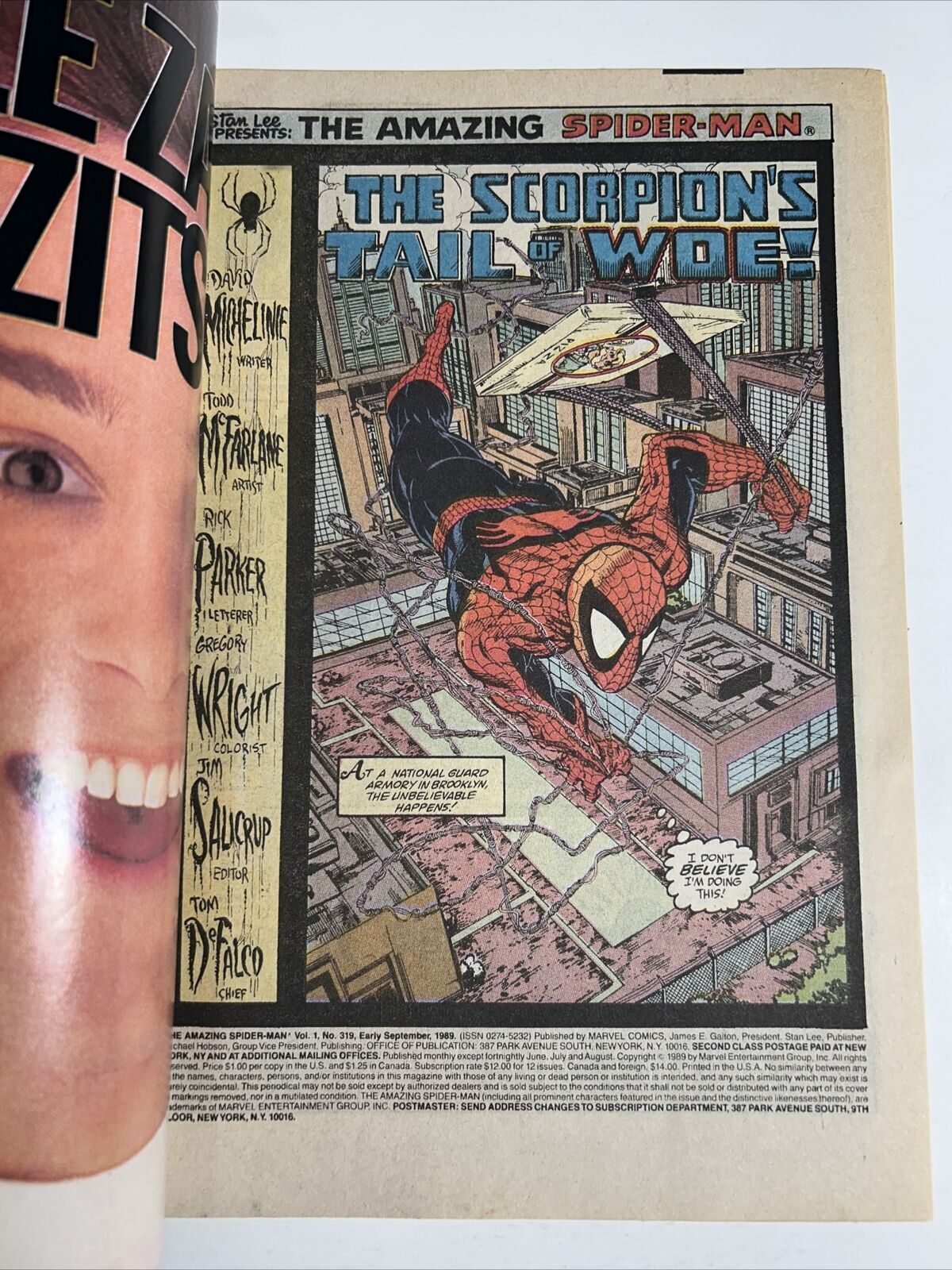 Amazing Spider-Man 319 Scorpion - Todd McFarlane MCU Marvel Comics ...