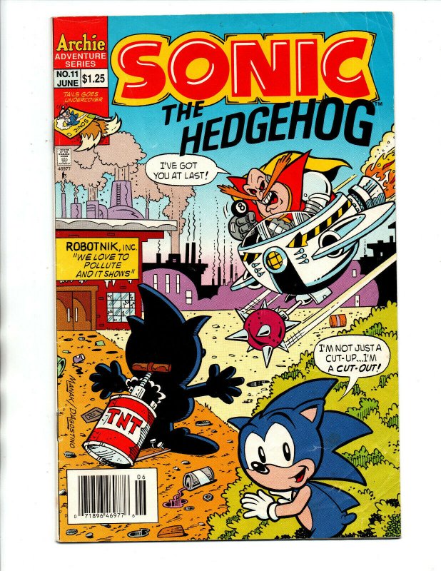 Sonic the Hedgehog #11 newsstand - 1st Anti-Sonic - Archie - 1994 - VG ...
