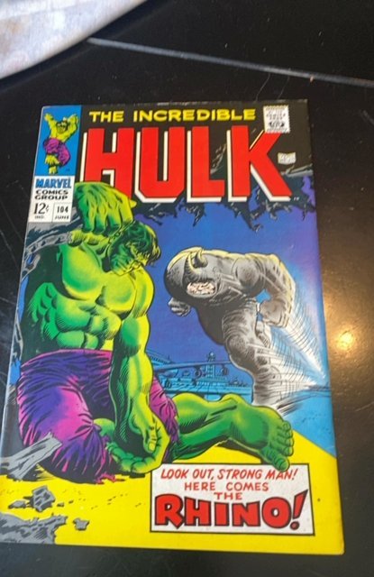 The Incredible Hulk #104 (1968)The rhino Betty Ross/ capt ross | Comic ...