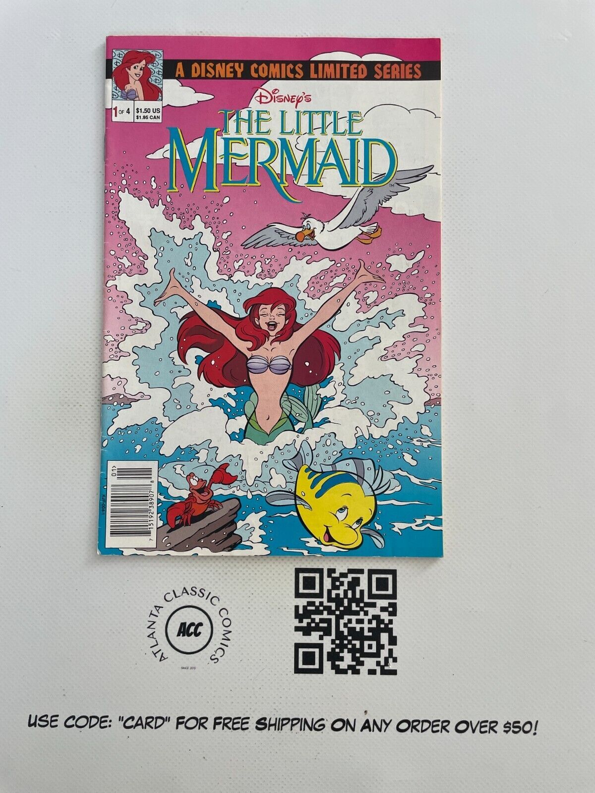 The Little Mermaid # 1 FN- Disney Limited Series Comic Book Ariel 14 ...