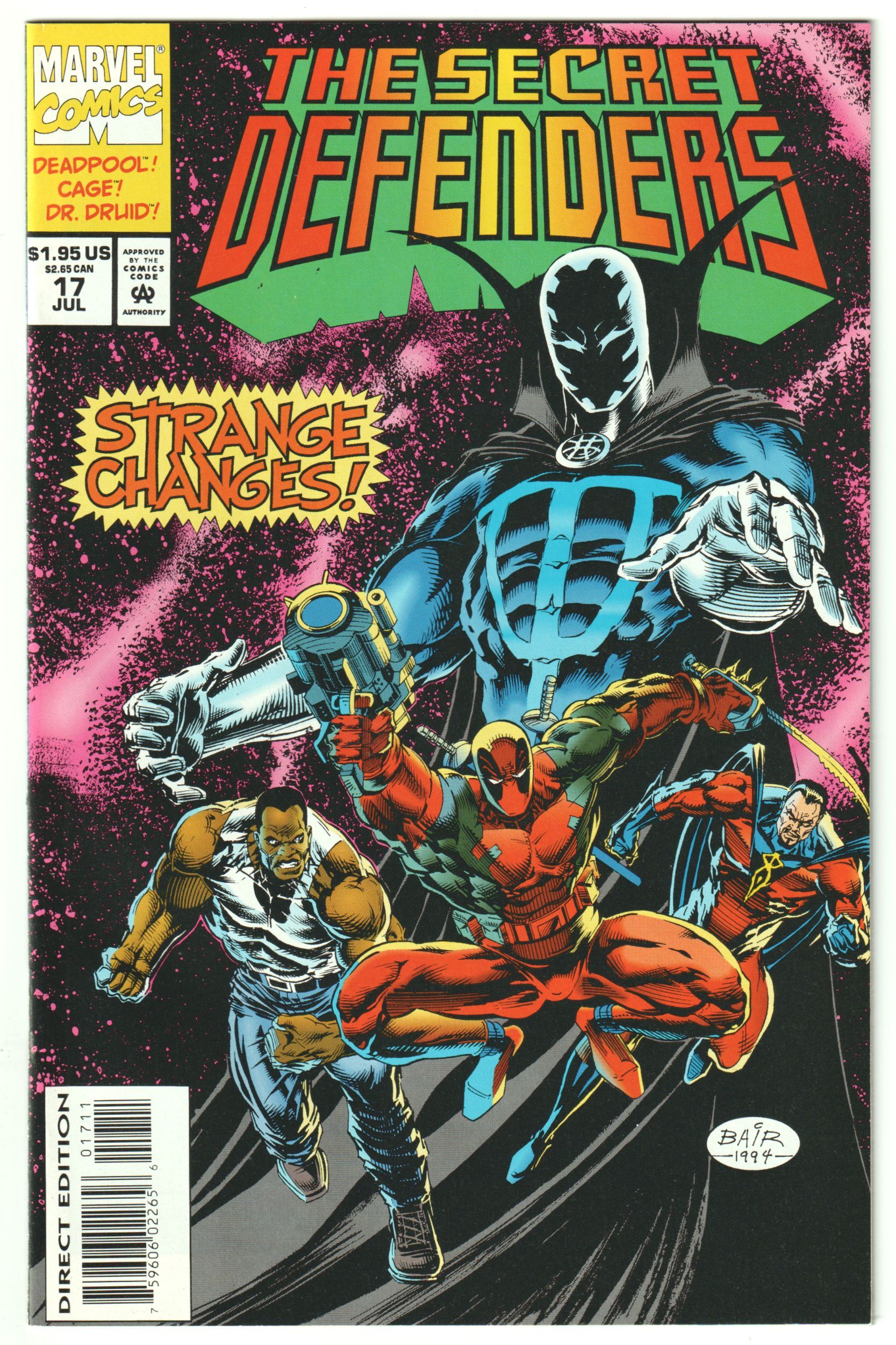 Secret Defenders #15, 16, 17 (1994) Complete Strange Changes storyline ...