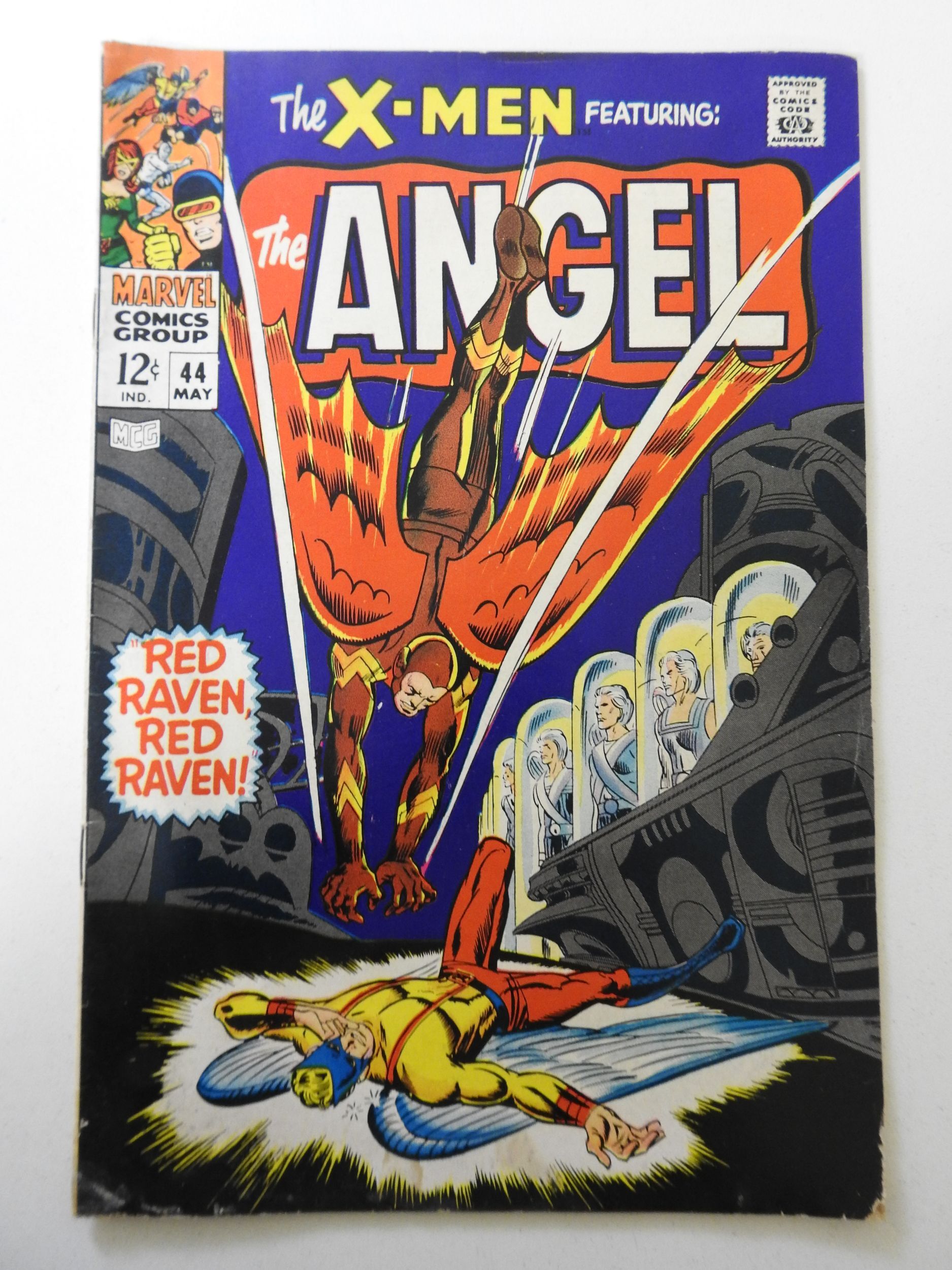 The X-Men #44 (1968) VG Cond moisture stain, bug chew on bottom right ...