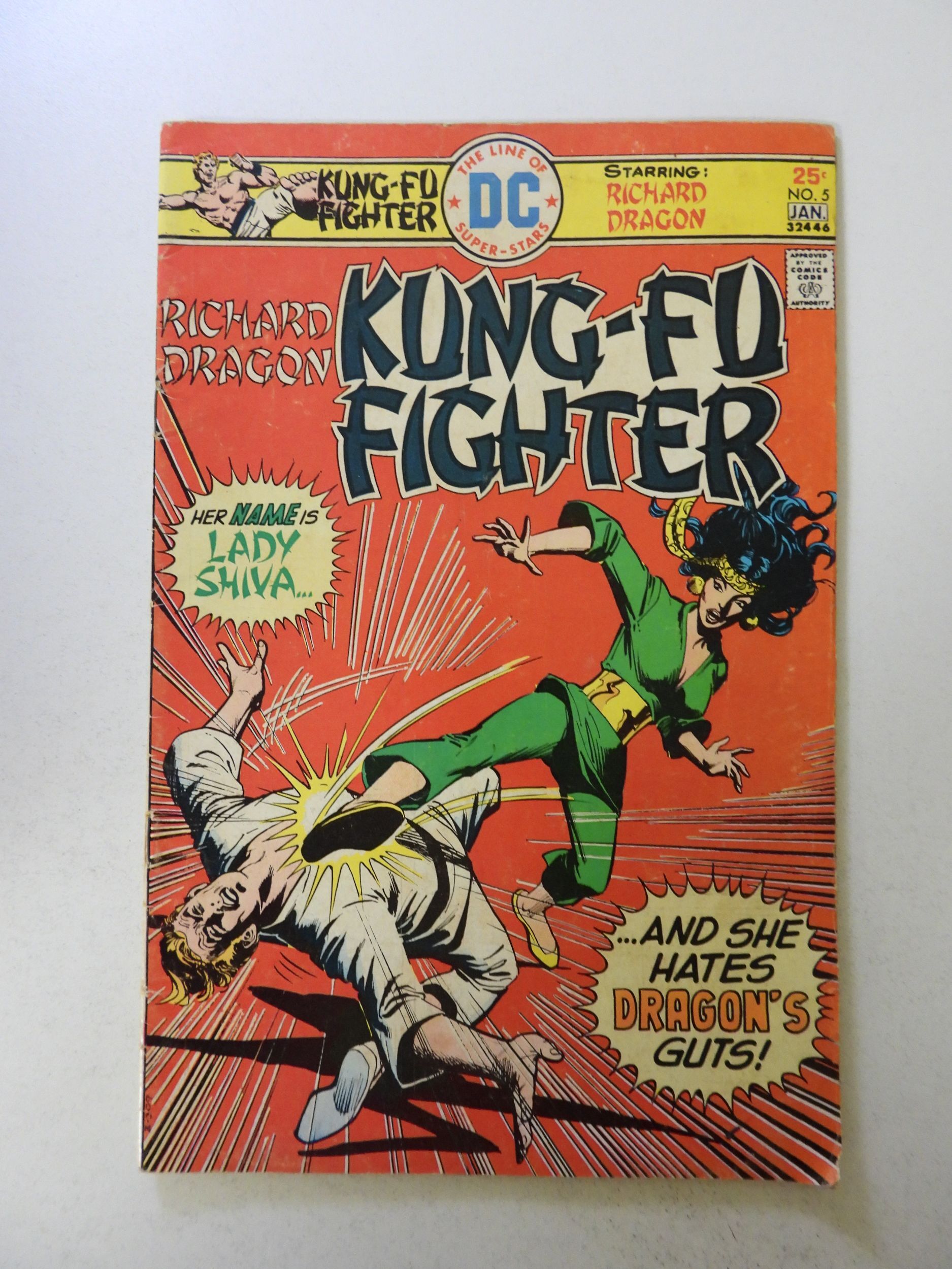 Richard Dragon, Kung Fu Fighter #5 (1976) 1st appearance of Lady Shiva ...