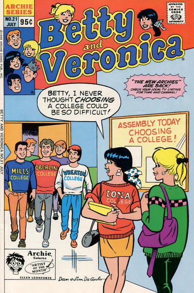 Betty and Veronica #21 POOR ; Archie | low grade comic College ...