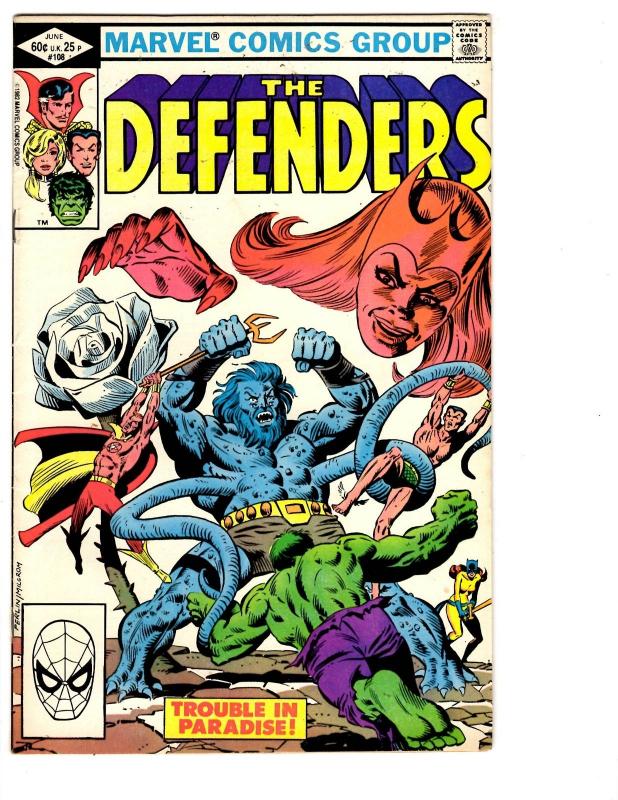 6 The Defenders Marvel Comic Books # 106 107 108 109 110 111 Daredevil ...