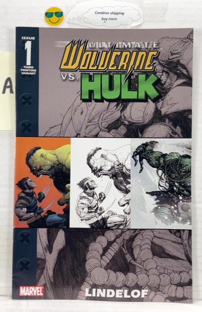 Ultimate Wolverine vs. Hulk #1 Third Print Cover (2006) A - variant ...