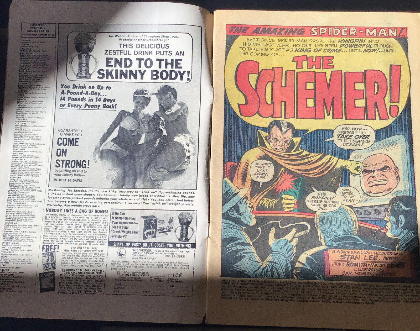 Marvel Comics THE AMAZING SPIDER-MAN # 83 - 1st Schemer - Stan Lee ...